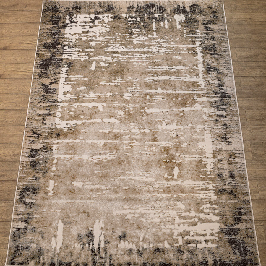 Ковер, Овал, Бежевый, Коричневый, Серый, Золотистый, Современный, на пол, в гостиную, спальню, в ассортименте (100 см. на 200 см.)