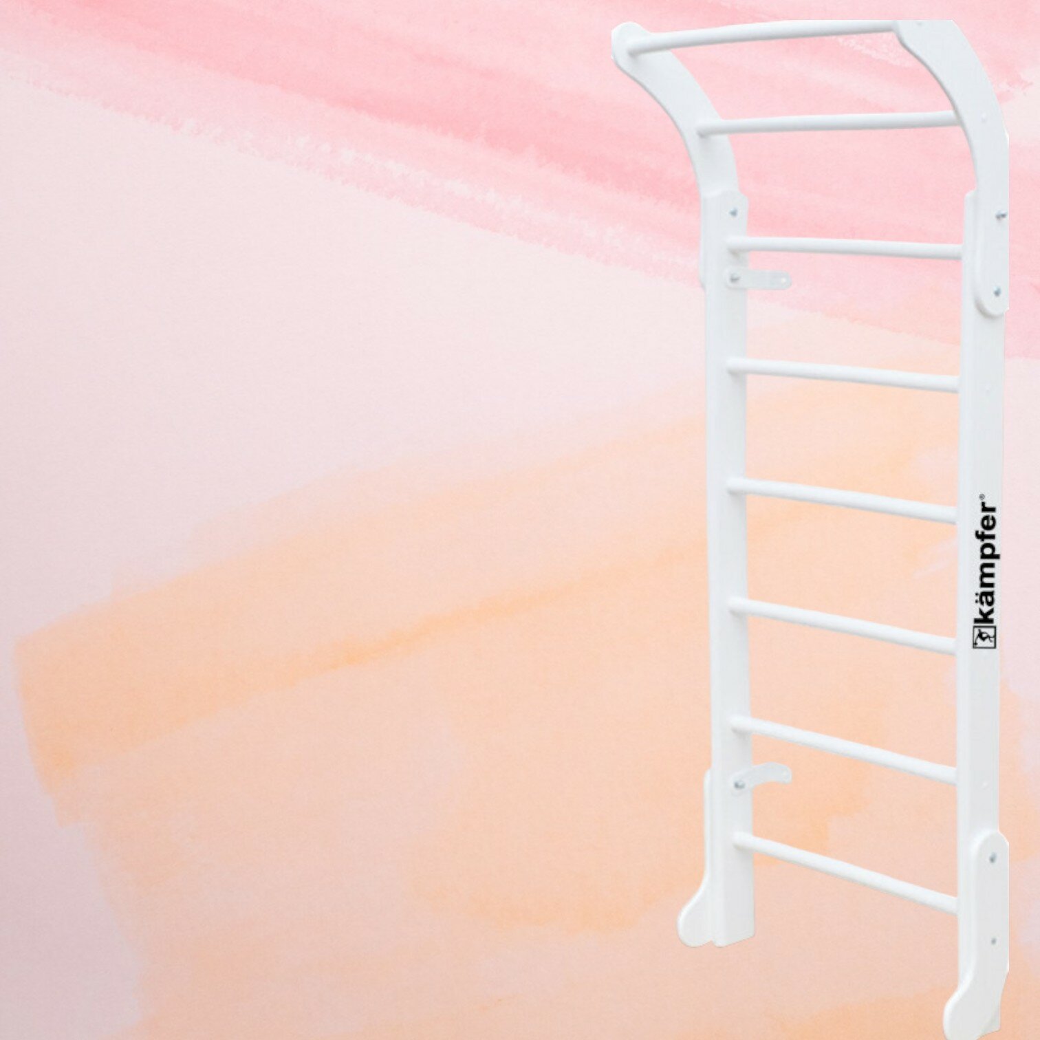 Шведская стенка Kеmfer Baby Step №6 Жемчужный, нагрузка на шведскую стенку составляет 50 кг