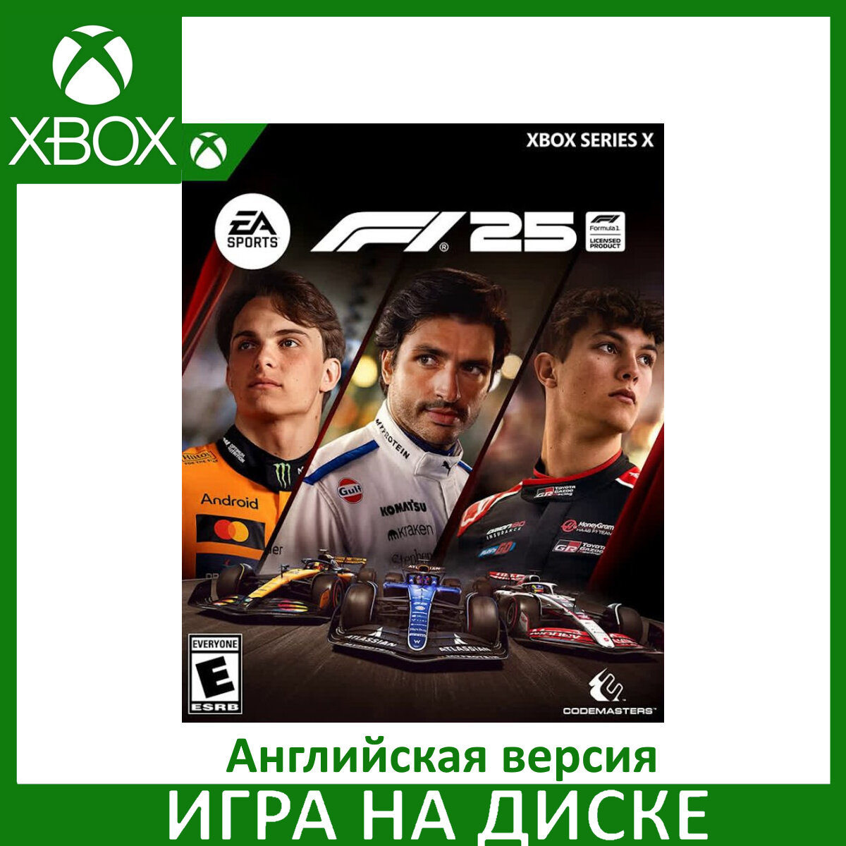 Игра Formula One F1 2025 Xbox Series X Английский язык Диск на Xbox Series X
