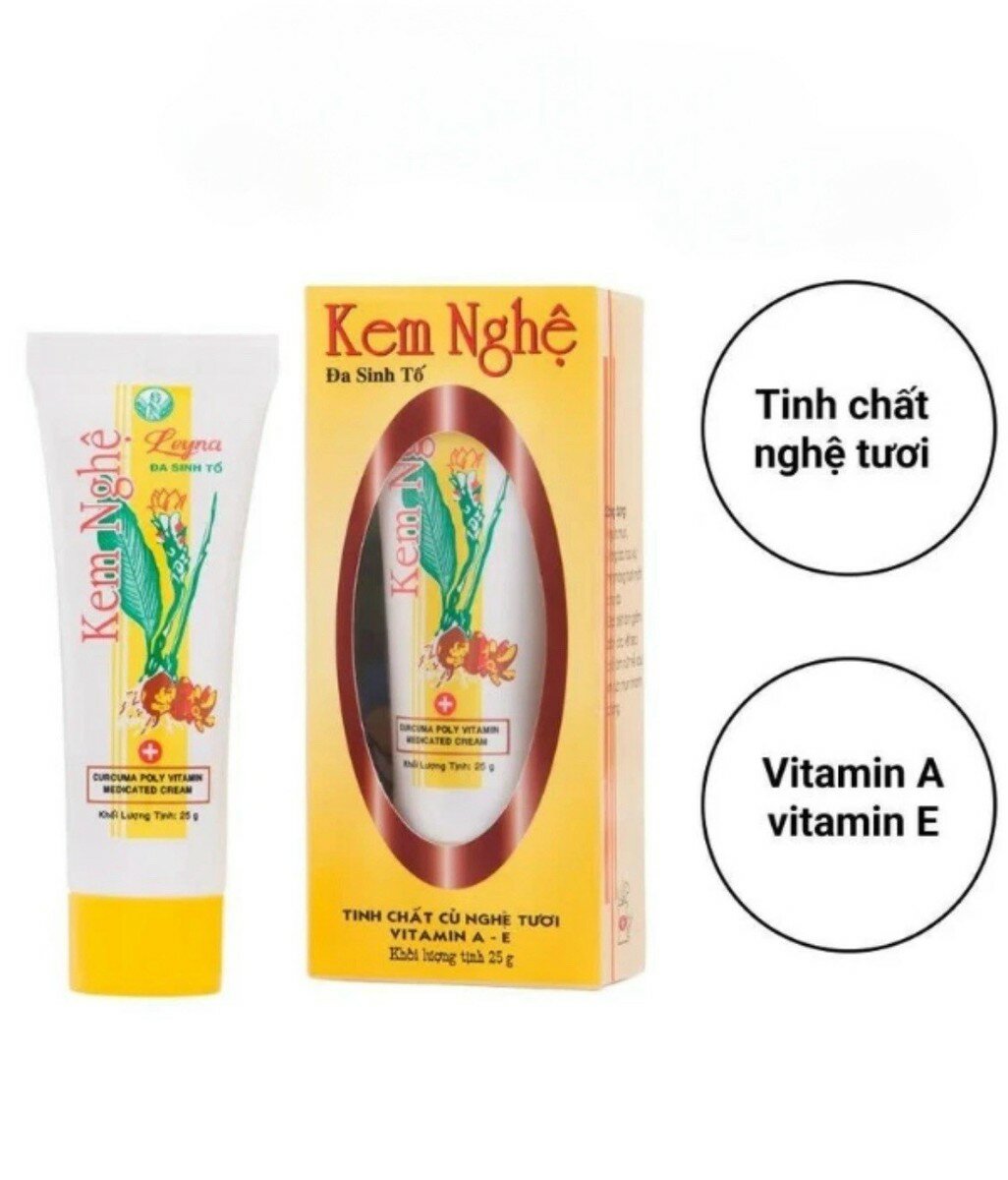 Крем для лица "Kem Nghe", с куркумой, витамином A-E, для проблемной кожи, 25 мл