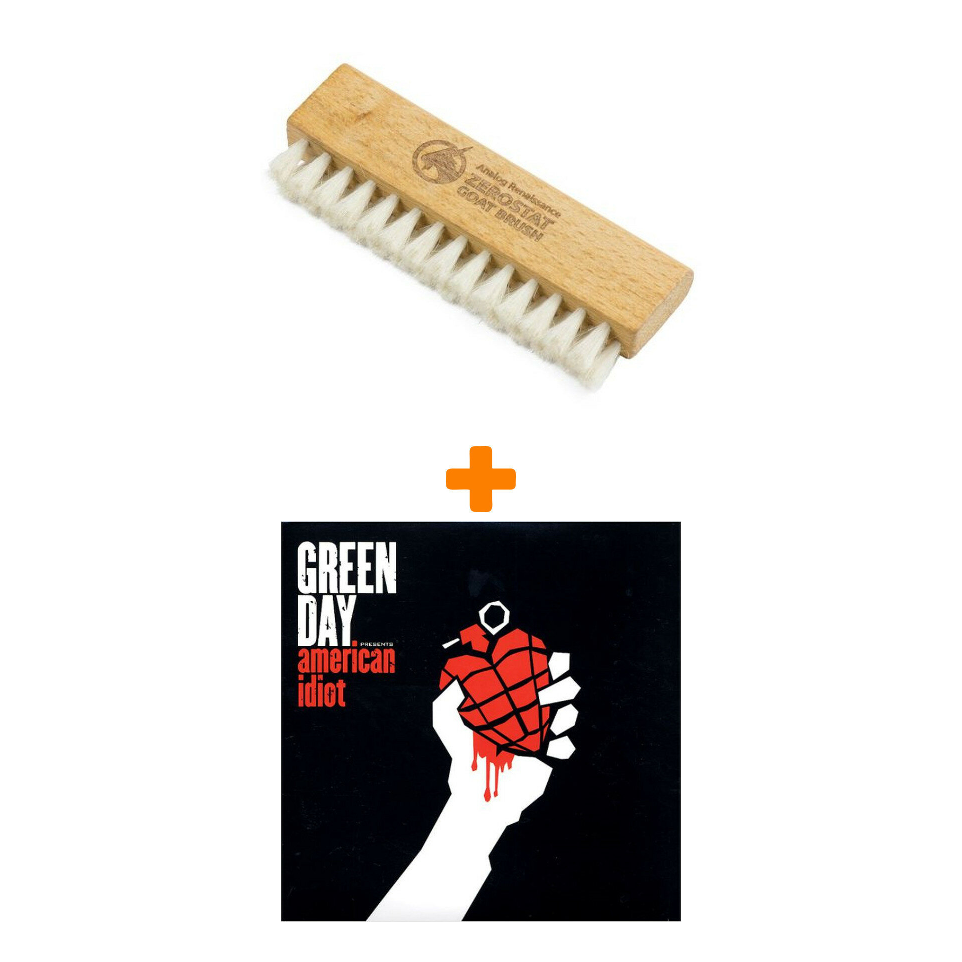 Green Day American Idiot 2LP + Щетка для ухода за LP из козьей шерсти