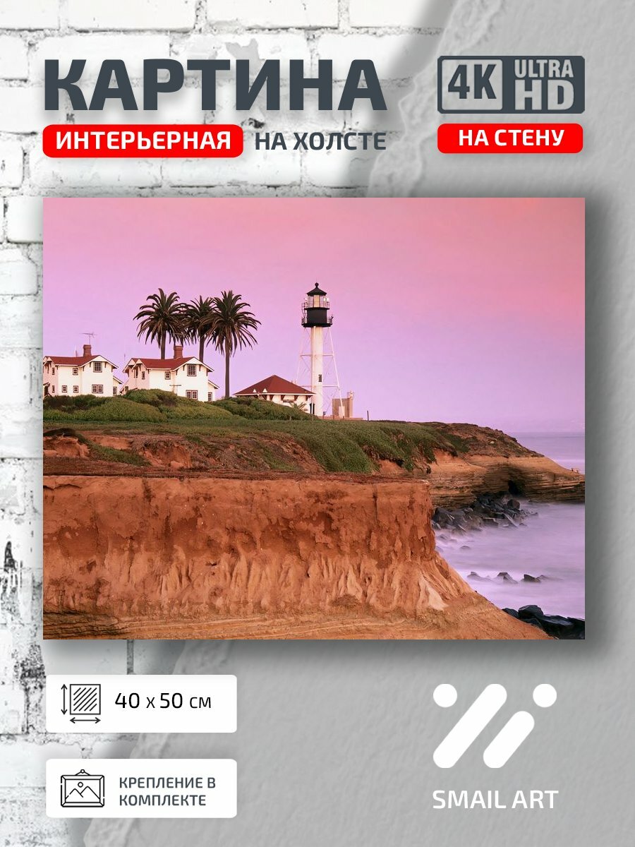 Картина на холсте интерьерная 40 на 50 на стену Живописная San для кафе урбанистика декор