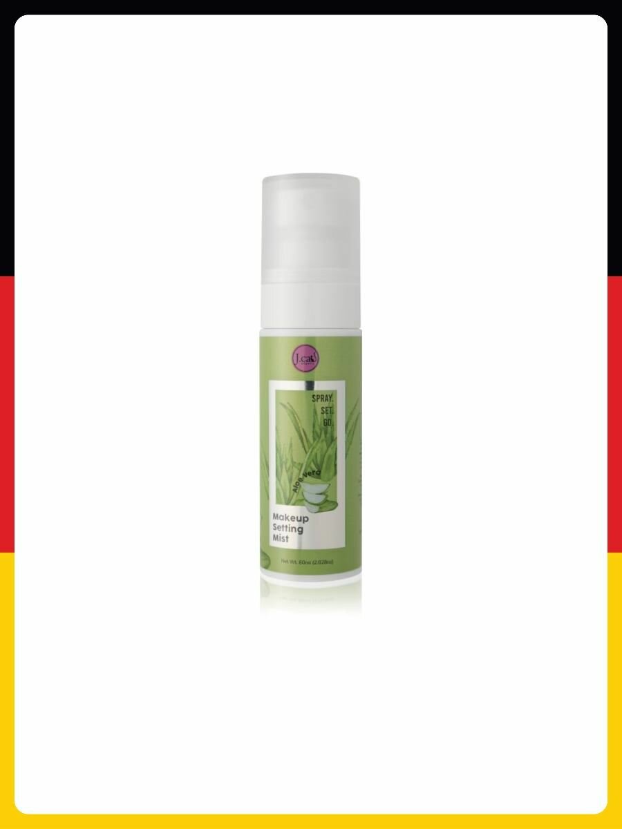Фиксатор макияжа J.Cat Beauty Spray Set Go Make-up Fixing Spray with Aloe Vera, 60 мл