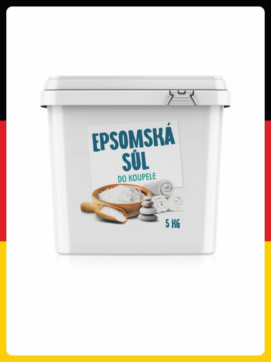 Соль для ванны allNature Organis Epsom salt, 5000 г