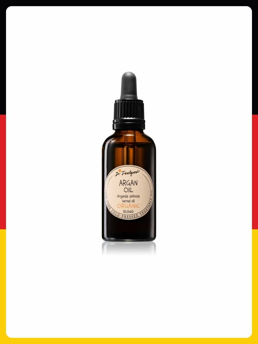 Масло косметическое Dr. Feelgood ORGANIC and RAW cosmetic argan oil for face, body, and hair, 50 мл