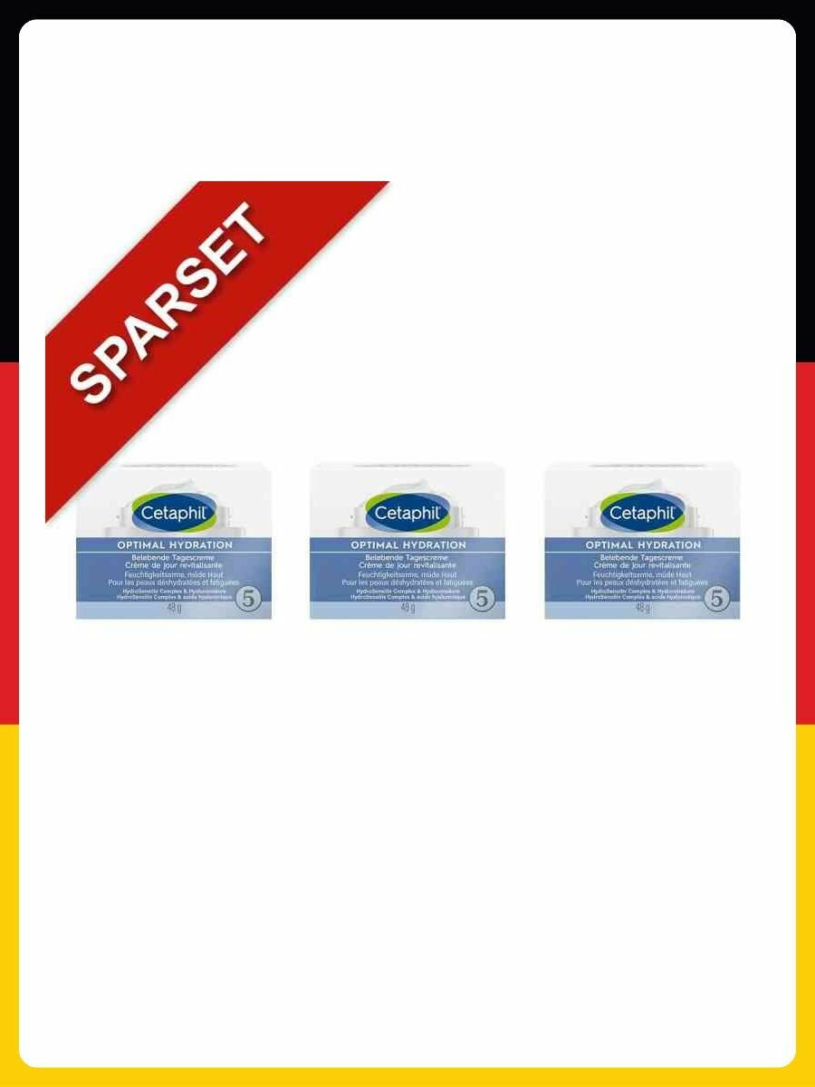 Дневной бодрящий крем Cetaphil Optimal Hydration, 3 x 48 г