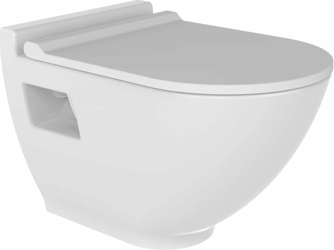 Унитаз Bien Harmony HRKA052N2VP1W5000 подвесной, безободковый, с функцией биде, с тонким сиденьем микролифт, белый