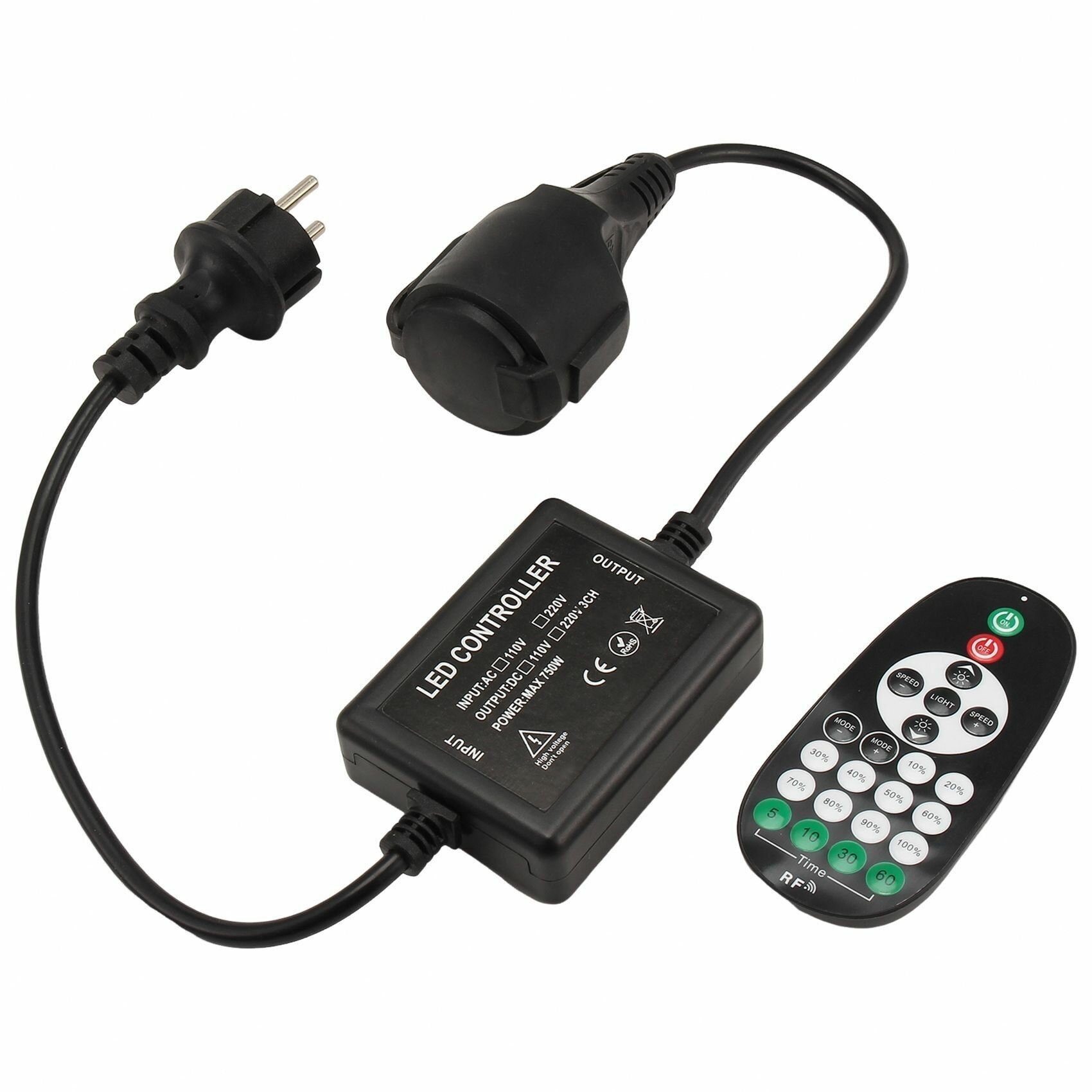 Эксклюзивный диммируемый контроллер 750W для светодиодов 220V