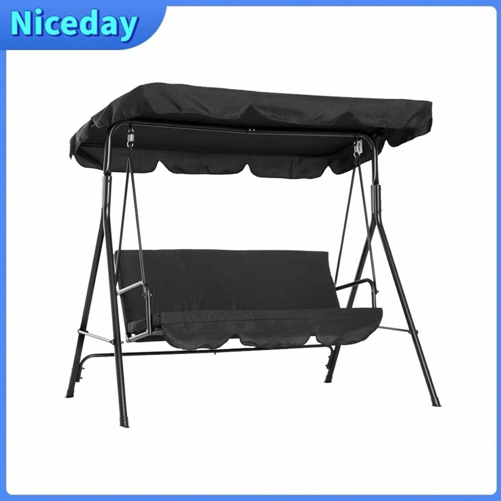 Навес для качелей, водонепроницаемый, цвет черный.