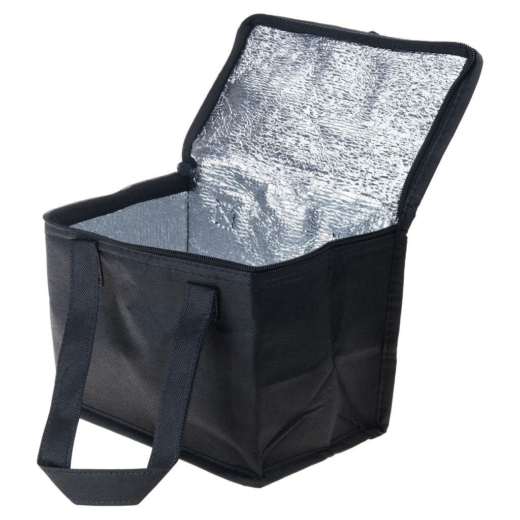 Термосумка для доставки еды, Черный - середина