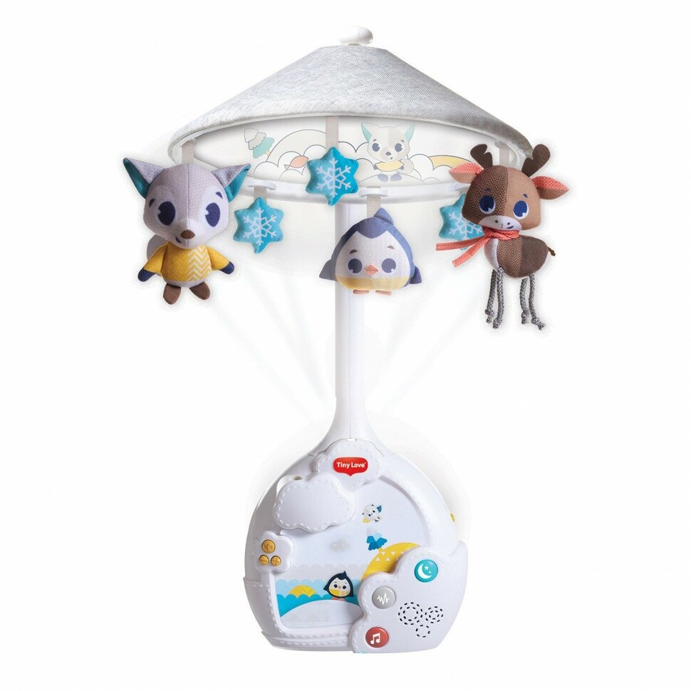 Музыкальный мобиль Tiny Love "Полярная сказка", белый, питание от батареек 1305806830