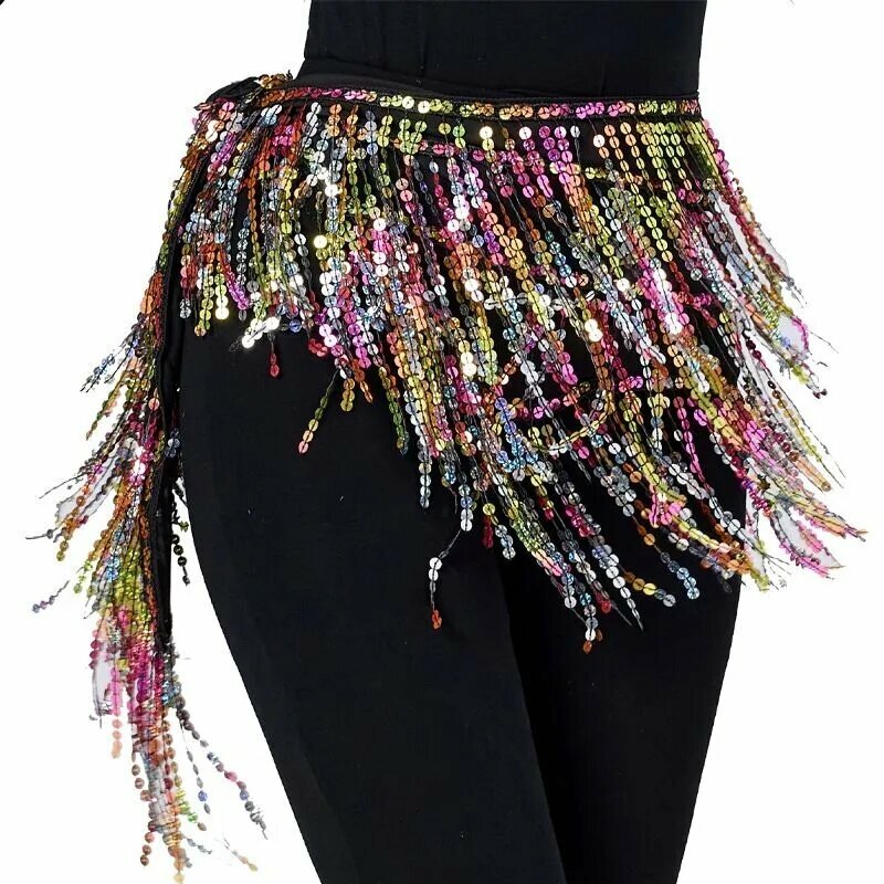 Пояс платок для восточных танцев с монетками