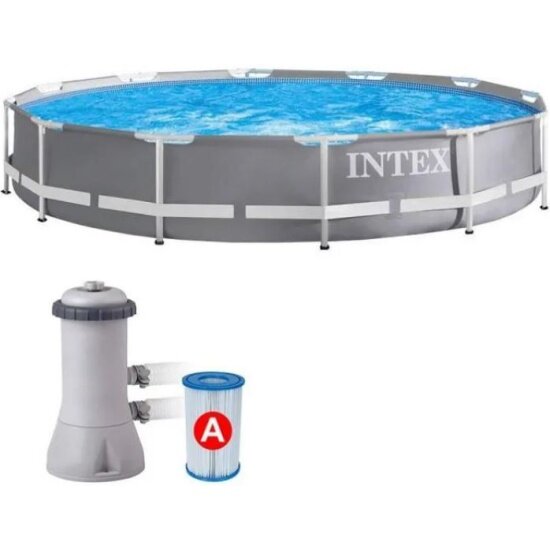 Бассейн каркасный Intex Prism Frame 366x76см, 6503л, фильтр-насос 2006л/ч