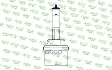 Лампа галогеновая H27 12V 27W PG13 (880) AYWIparts арт. AW1910018