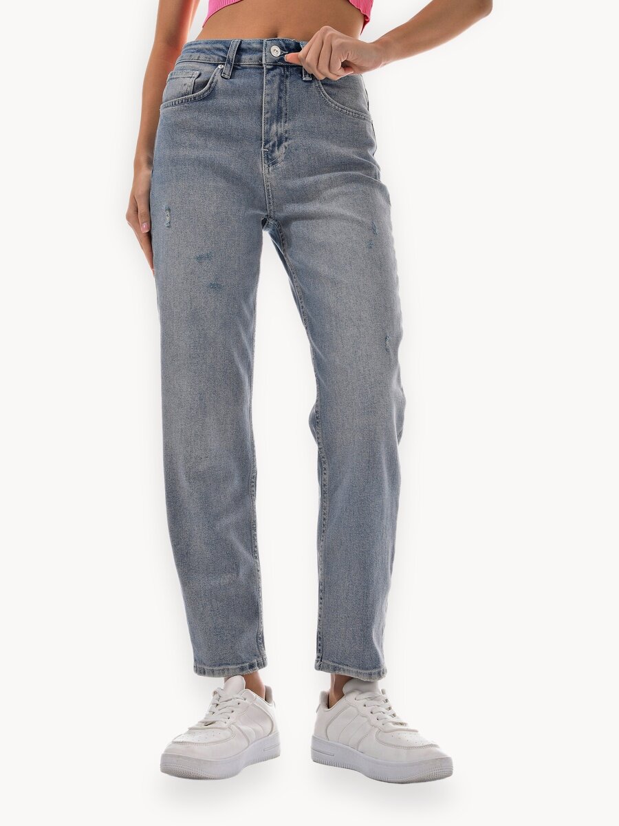 Джинсы мом Джинсы мом с высокой посадкой 