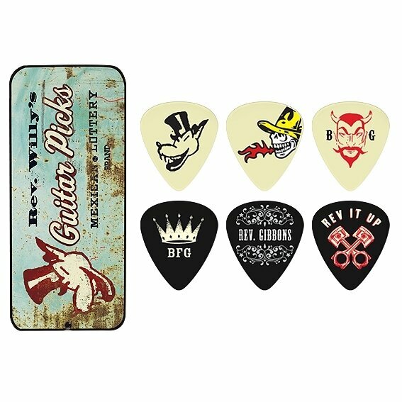 Набор медиаторов Dunlop RWT01L Rev Willy's Mexican Lottery, упаковка 6 шт.