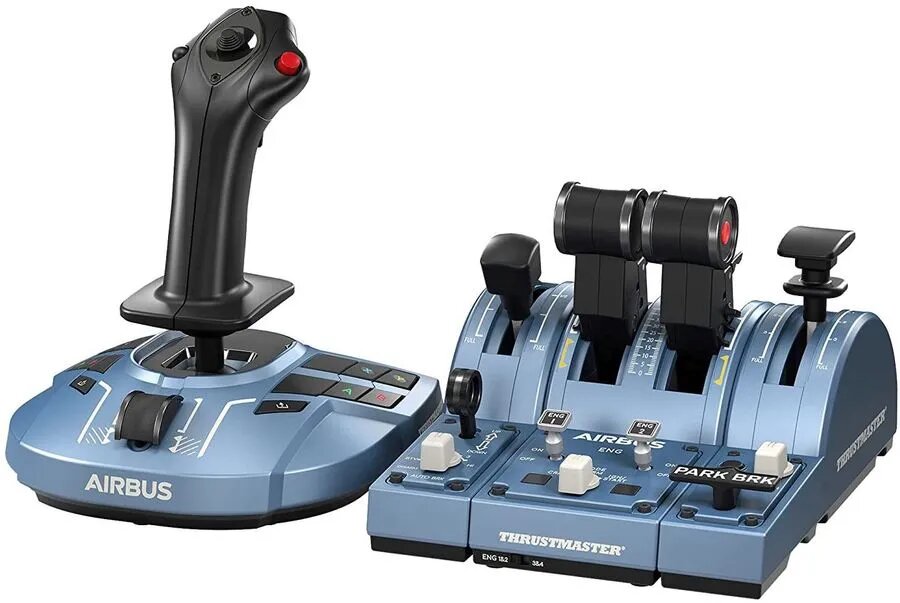 Набор аксессуаров Thrustmaster TCA Captain Pack X Airbus Edition для Xbox Series/One/PC голубой [thr