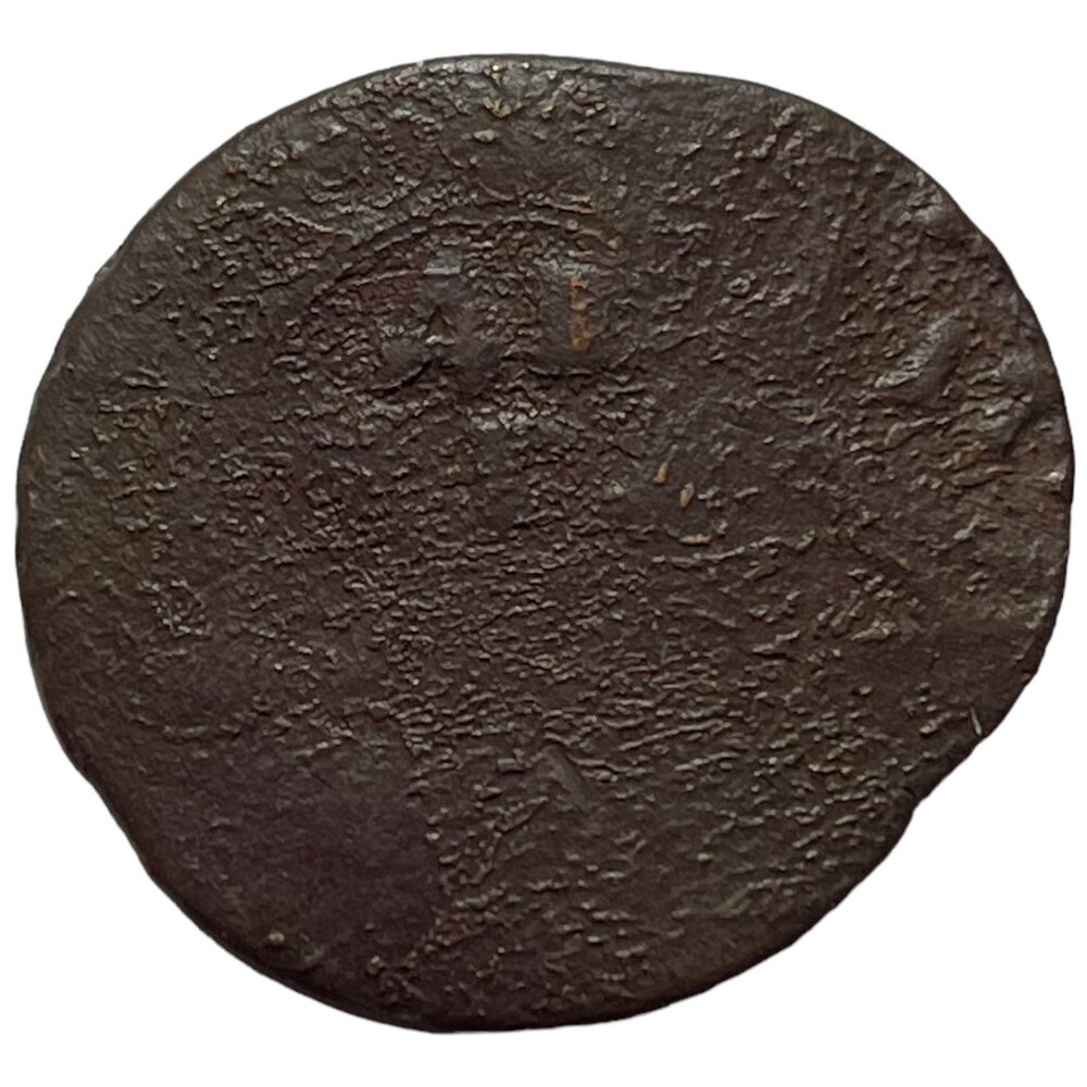 Российская Империя 1 деньга 1730-1754 гг. (Двойной удар)