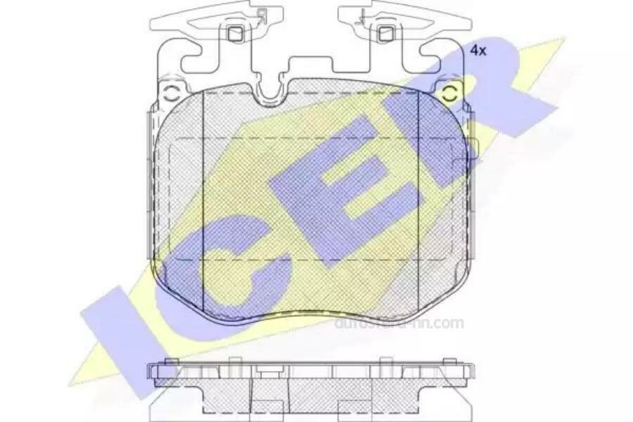 Колодки торм. пер. BMW 7 Series (G11 G12) (09/15-) Icer арт. 182265