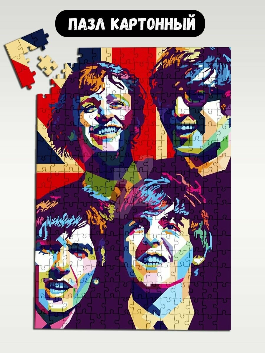 Пазл картонный А3: модель Музыка Beatles Битлз - 1543
