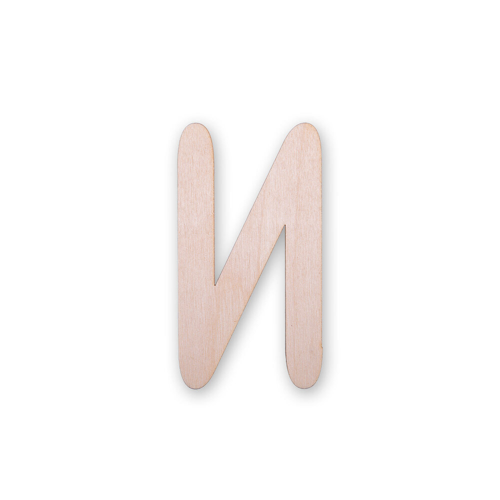 Mr. Carving ВД-500 Заготовка для декорирования буквы из фанеры размер 11 х 6.6 х 0.3 см