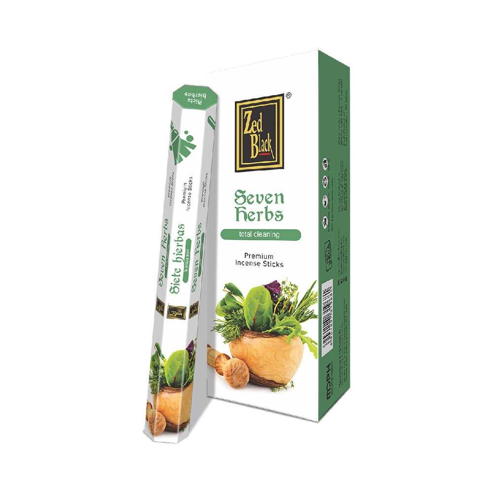 Zed Black Благовония шестигранник 20 шт 7 трав ароматический набор для дома и офиса