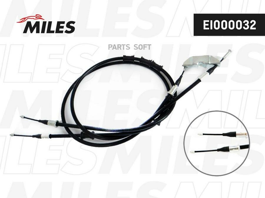 EI000032 MILES Трос ручного тормоза OPEL VECTRA B 95-03 2x1455мм