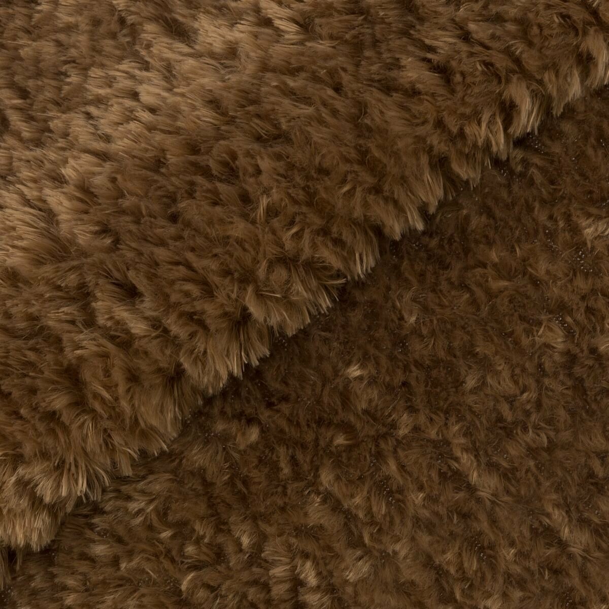 Ткань для игрушек, плюш "PEPPY" PTB-001, 48x48см, 446г/кв. м,100% полиэстер т. бежевый/cappuccino