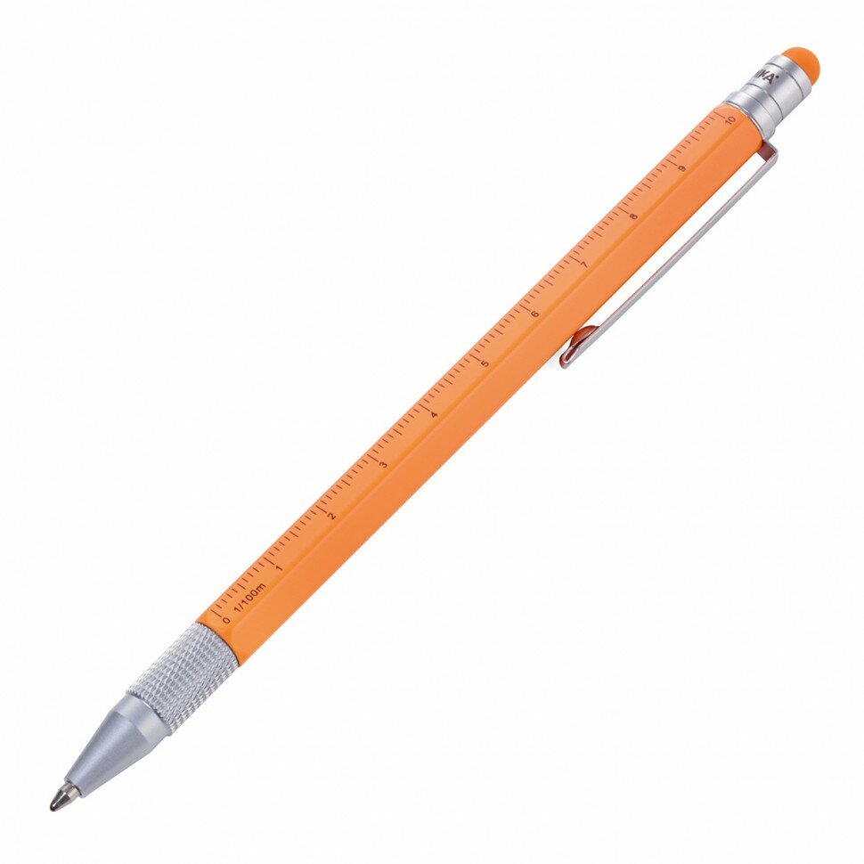 Troika PIP28/NO Ручка шариковая многофункциональная "CONSTRUCTION SLIM", 146 х 9 х 11 мм