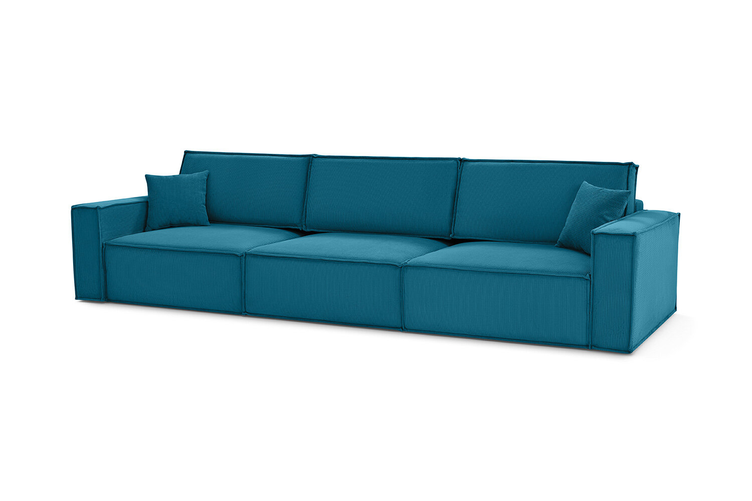 Диван-кровать SOLANA Сидней прямой, 341х89х120 см, еврокнижка, цвет темно-бирюзовый