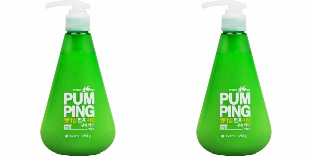 Perioe Зубная паста Breath Care Pumping Toothpaste освежающая, 285 г, 2 шт