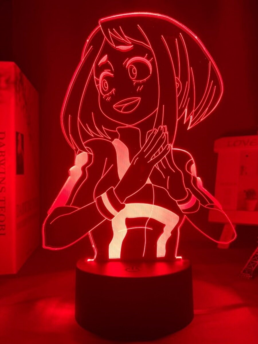 Ночник Аниме Моя Геройская Академия - Anime My Hero Academia . Подарок фанату аниме и манги — декор в комнату с любимыми персонажами, в стиле отаку и японской анимации.