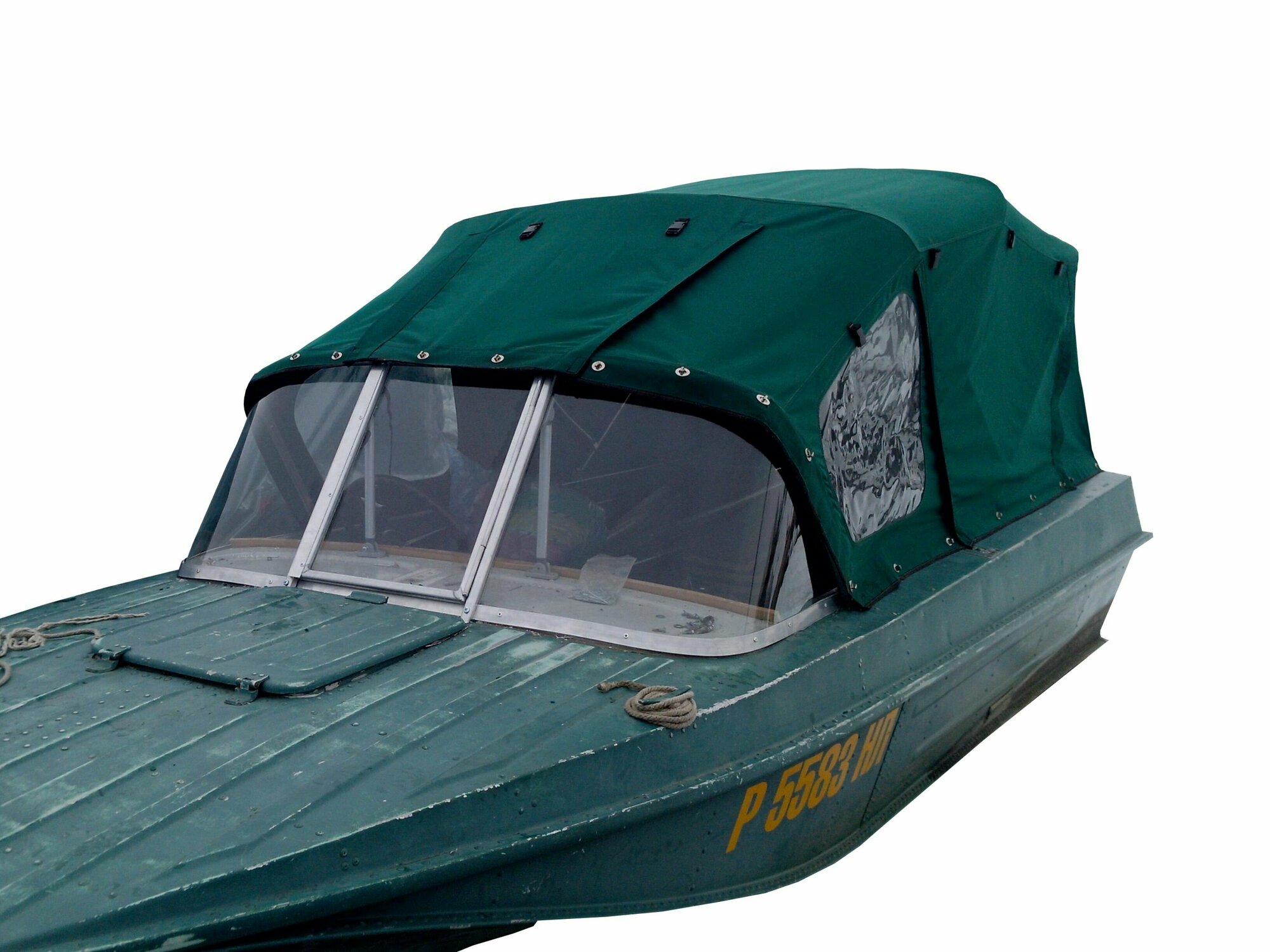 Казанка 5М2,3,4. Стекло с калиткой, тент, дуги, крепление. Комплект