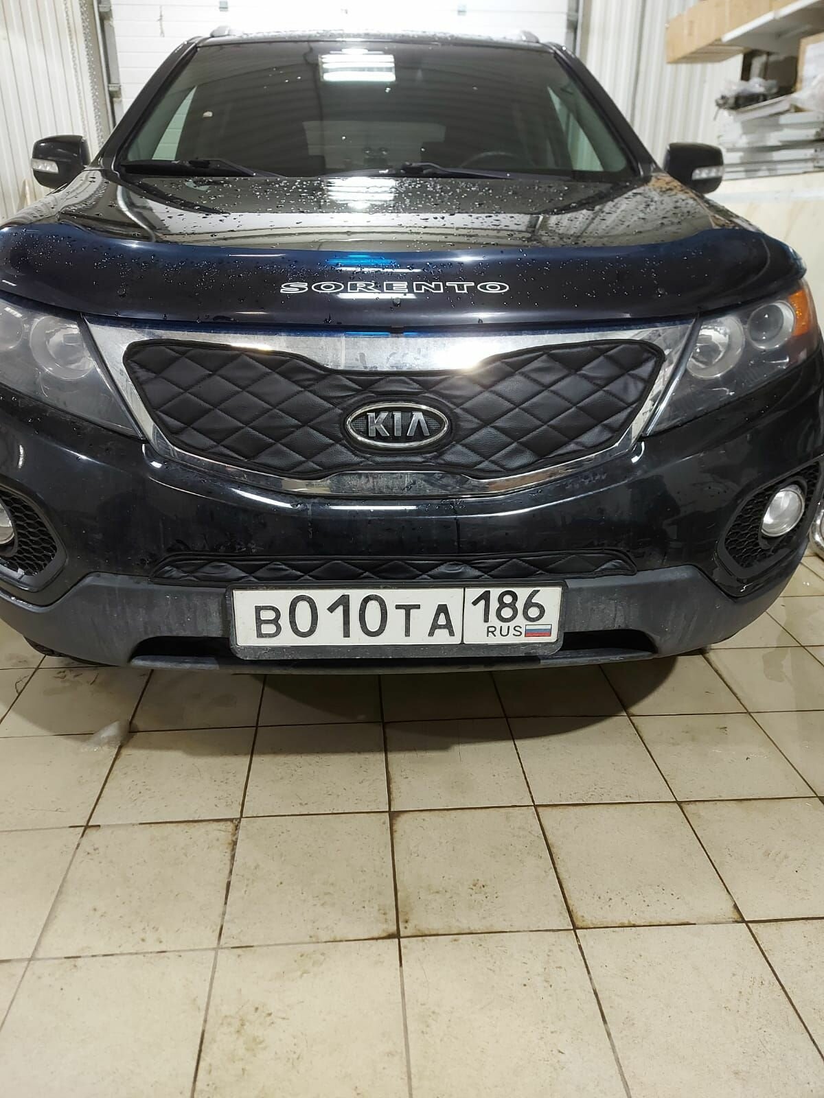 Утеплитель радиатора и бампера для Kia Sorento Киа Соренто (2009 -2012)