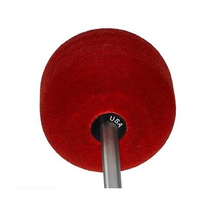 Бита для барбанных педалей Ahead ABSFR PRO KICK Staccato RED Felt