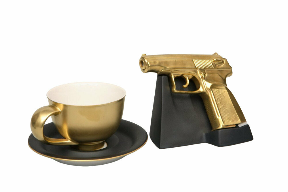 Подарочный набор "Агент 007", черный с золотым