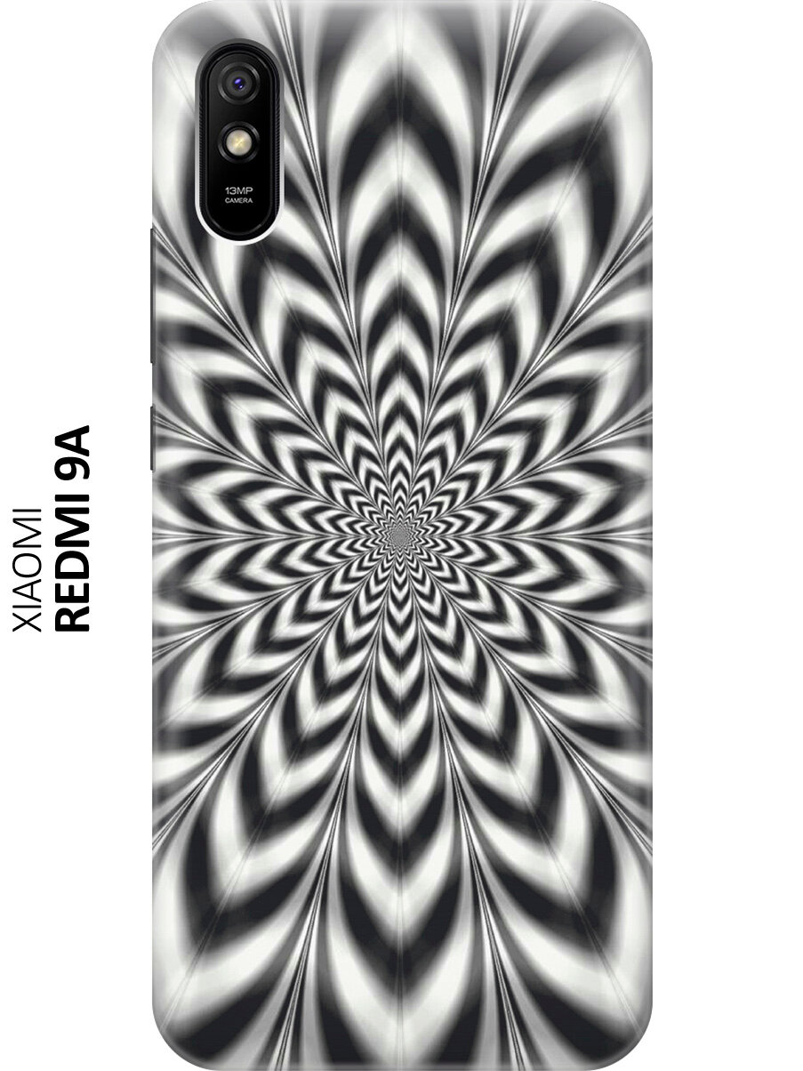 Силиконовый чехол Черно-белая иллюзия на Xiaomi Redmi 9A / Сяоми Редми 9А