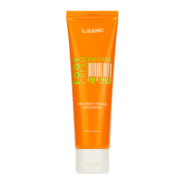 L.Sanic Med Treat Healing Exfoliating Foot Cream with Papaya Enzymes Отшелушивающий пилинг-крем для ног с экстрактом папайи