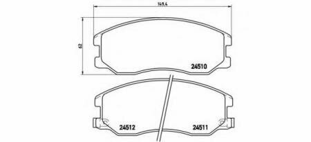 Колодки тормозные дисковые передн, CHEVROLET: CAPTIVA 2.0 D/2.0 D 4WD/2.2 D/2.2 D 4WD/2.4/2.4 4WD/2.4 LPG/2.4 LPG 4WD/3.0 4WD/3.2 4WD 06-, EQUINOX 3. Brembo P10003
