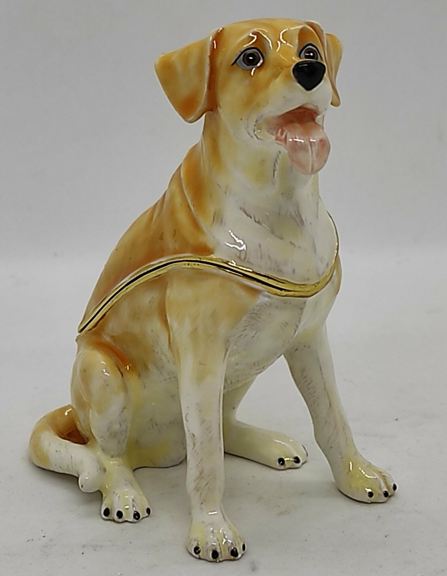 Шкатулка Фаберже "лабрадор большой"