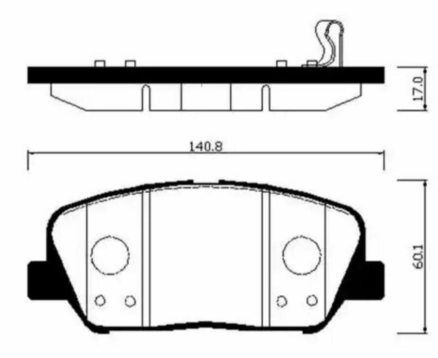 HSB HP1046 Колодки тормозные дисковые передние KIA: STINGER 17-, OPTIMA 11- / HYUNDAI: GENESIS COUPE 10-, GRANDEUR 3.0I (17) 11-, K-5 3.0I (17) 11-