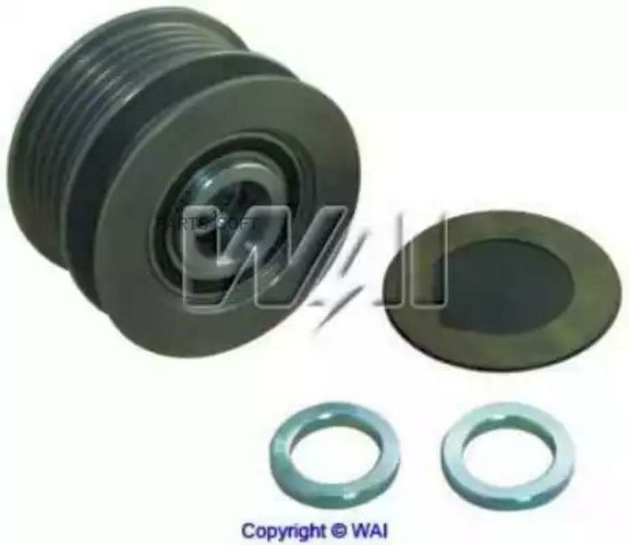 WAI 24-83277 Шкив генератора NISSAN ALMERA II (N16) MICRA III (K12) RENAULT CLIO II (BB_ CB_) KANGOO (KC0/1_) ()
