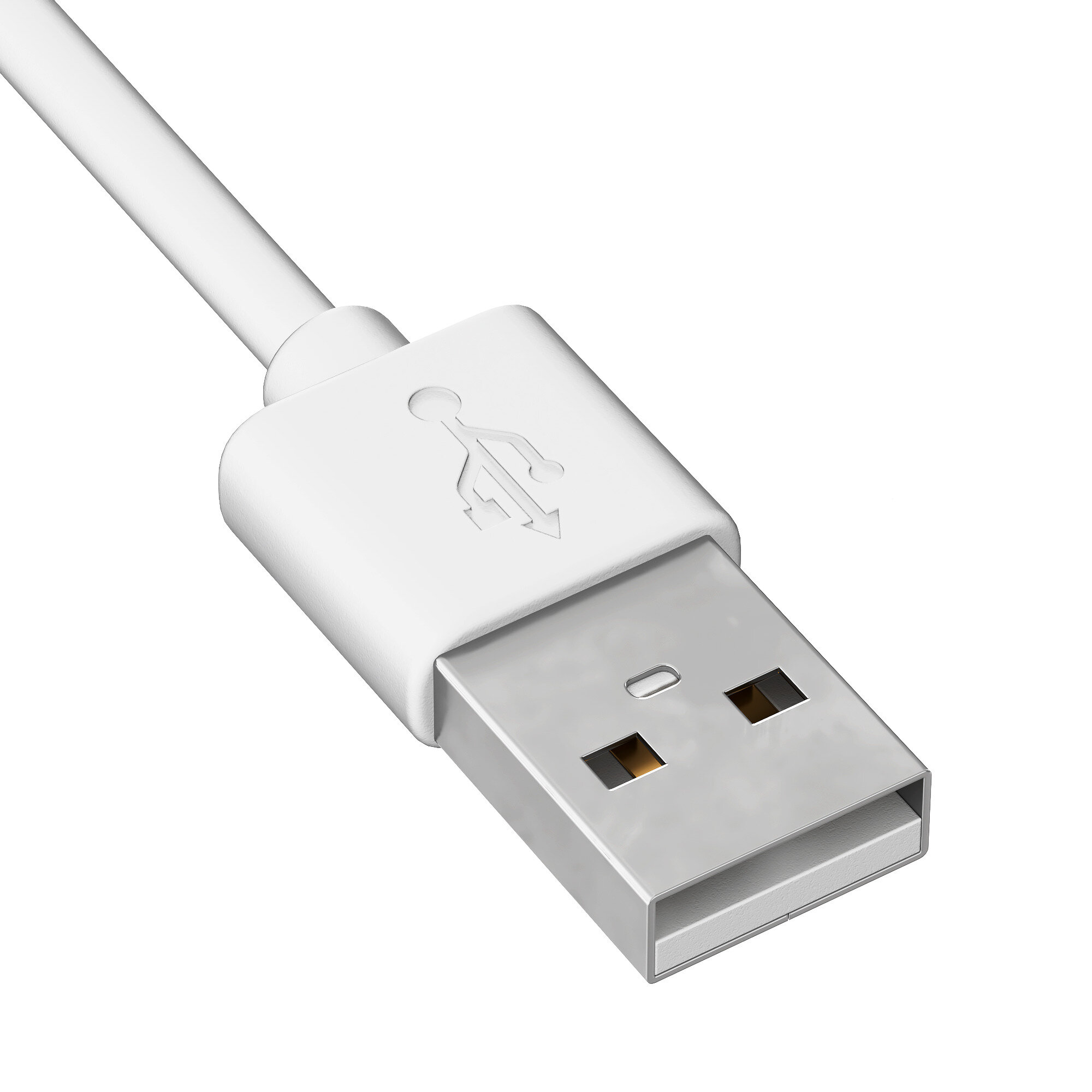 Кабель GSMIN USB - Type-C 0.3м (Белый) — фото 1
