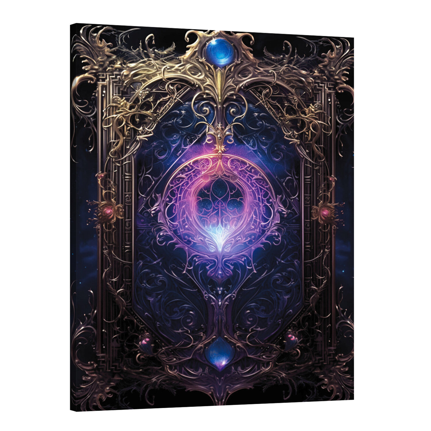 Интерьерная картина 50х70 "Гримуар: проклятое зеркало"