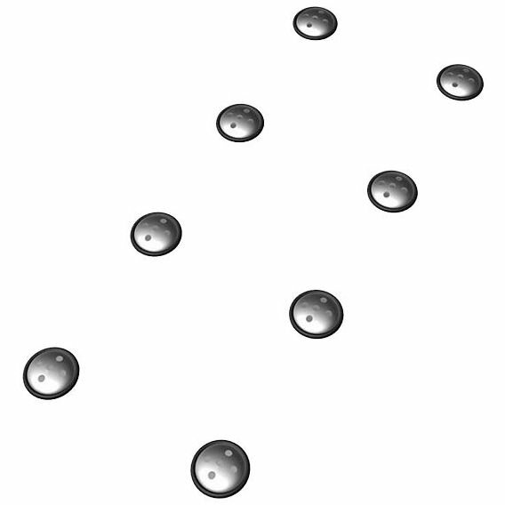 Аэромассажная система Timo (Тимо) T-AM для душевых боксов, в ванне 8 джет