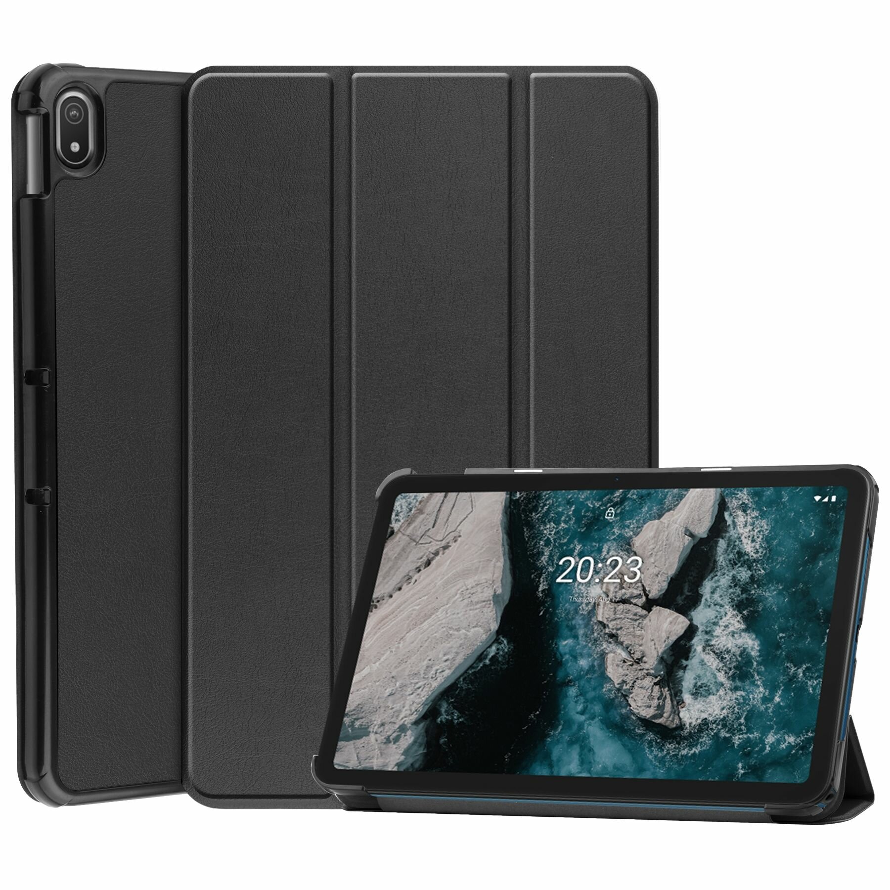 Чехол для Nokia T20 10.4" (2021) черный — защита от царапин, пыли и ударов, доступ ко всем кнопкам и портам