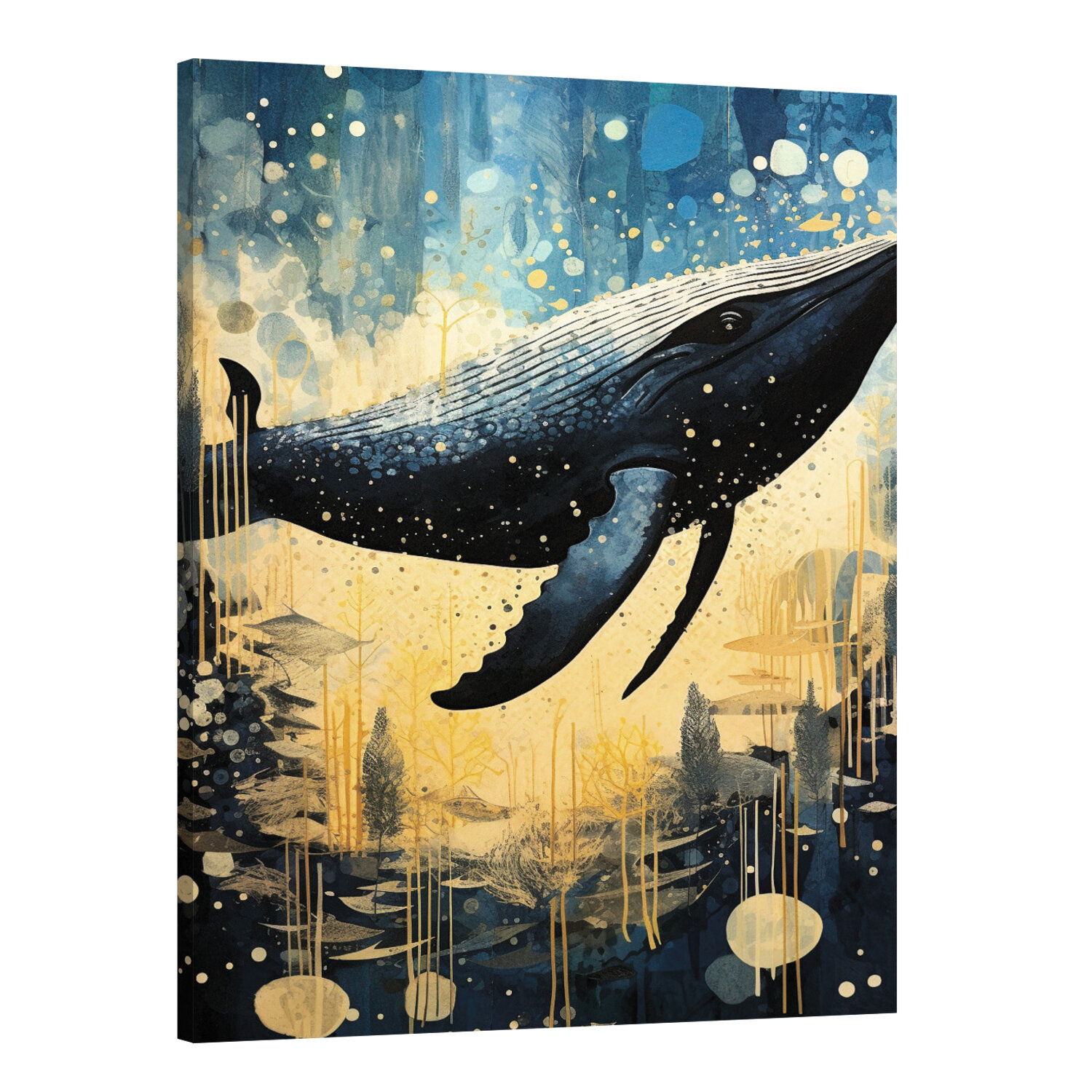 Интерьерная картина 50х70 "Сон кита"