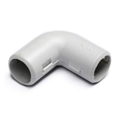 Угол 90° (из двух частей) для труб D20 мм, без галогена (25 шт/уп) Экопласт 41220-25HF