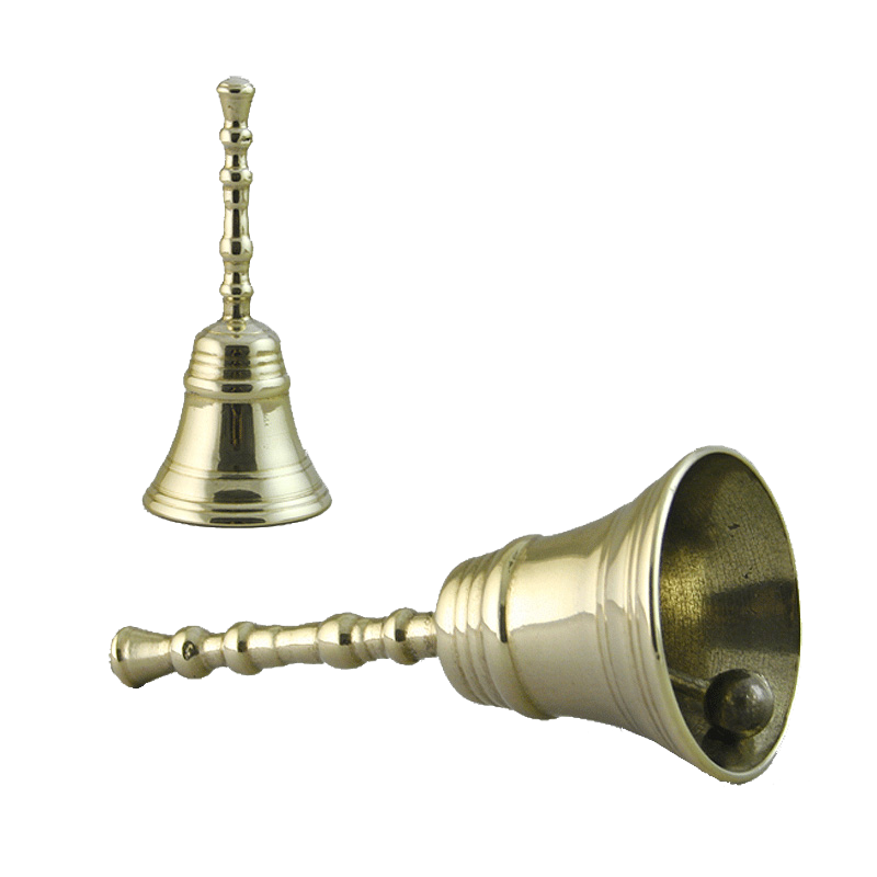 Школьный колокольчик из латуни 12x5.5x5.5 см KSVA-AL-82-497