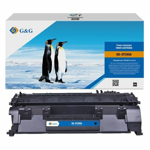 Картридж G&G GG-CF280A, черный / GG-CF280A